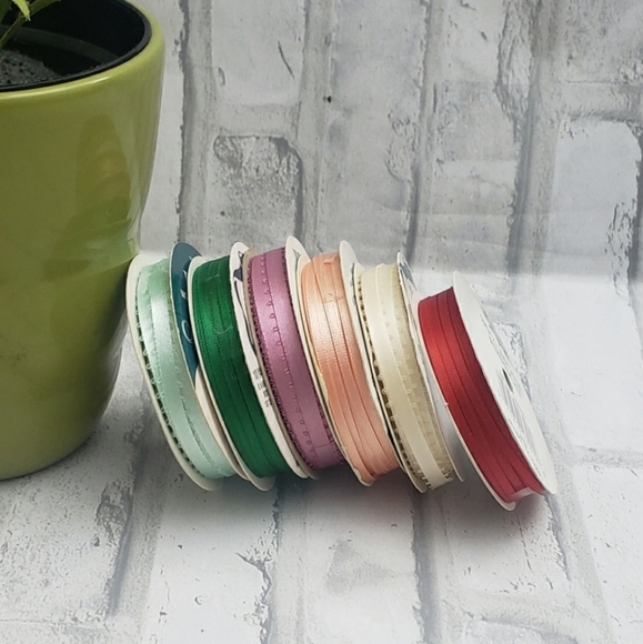 Offray | Holiday | New Lot 6 Vintage Spools Craft Ribbons | Poshmark